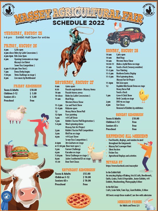 Schedule - The Massey Fair